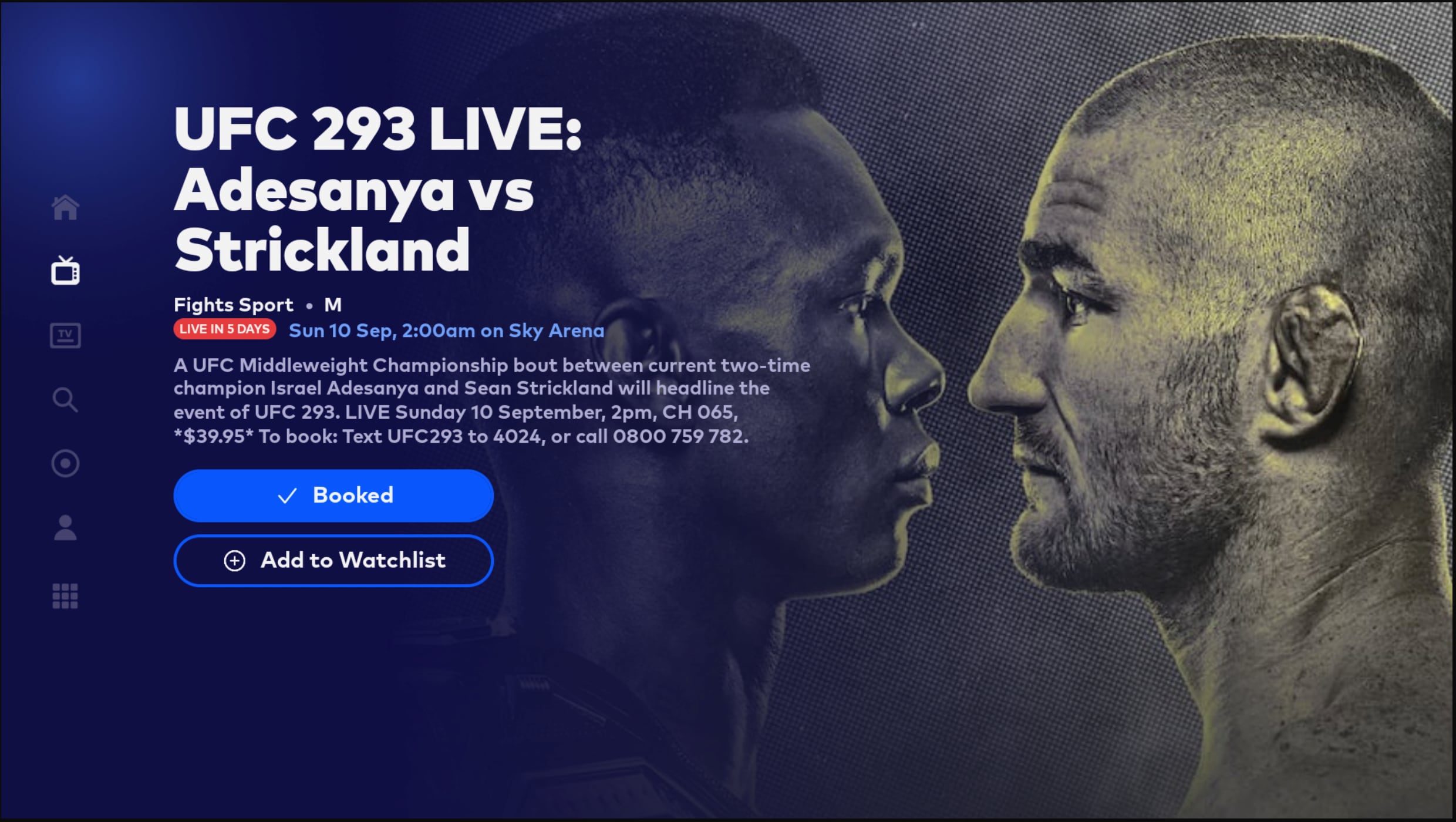 How to purchase Sky Arena events?